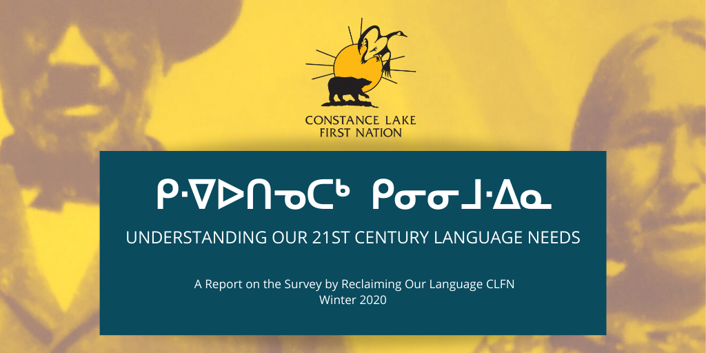 Learn Our Languages – Reclaiming our language constance Lake First Nation