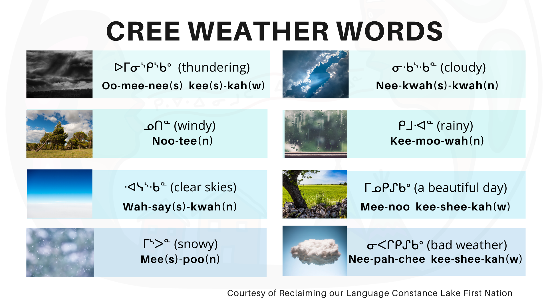 Cree – Reclaiming our language constance Lake First Nation